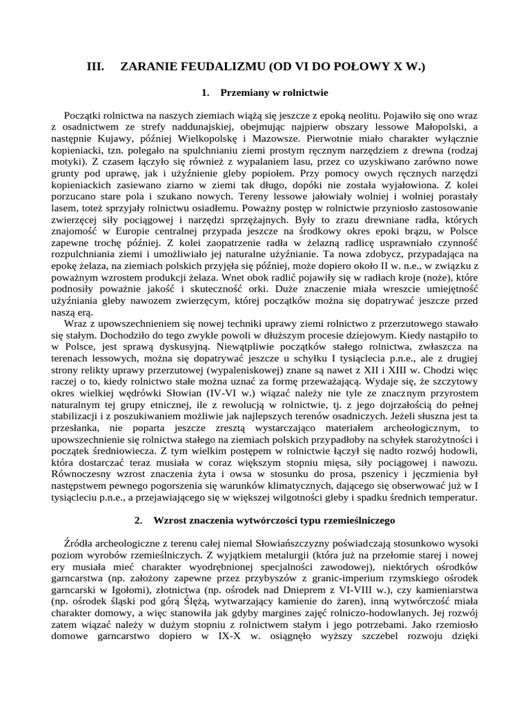 Historia Polski Do 1505 | PDF