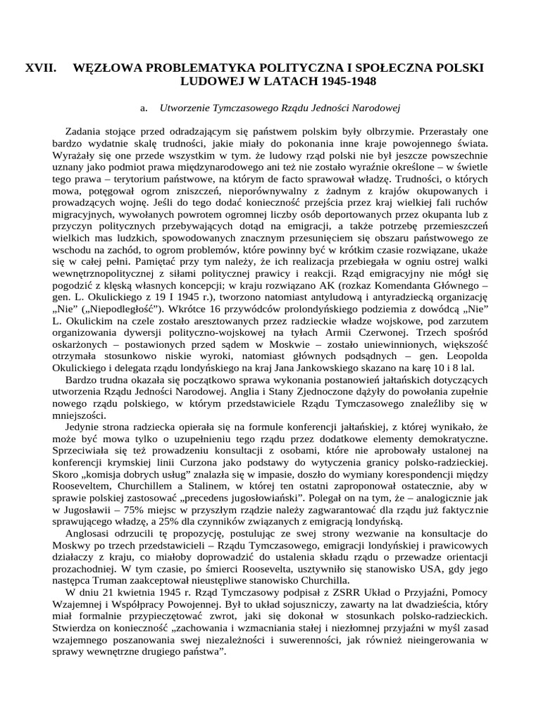 Historia Polski 1864-1948 | PDF