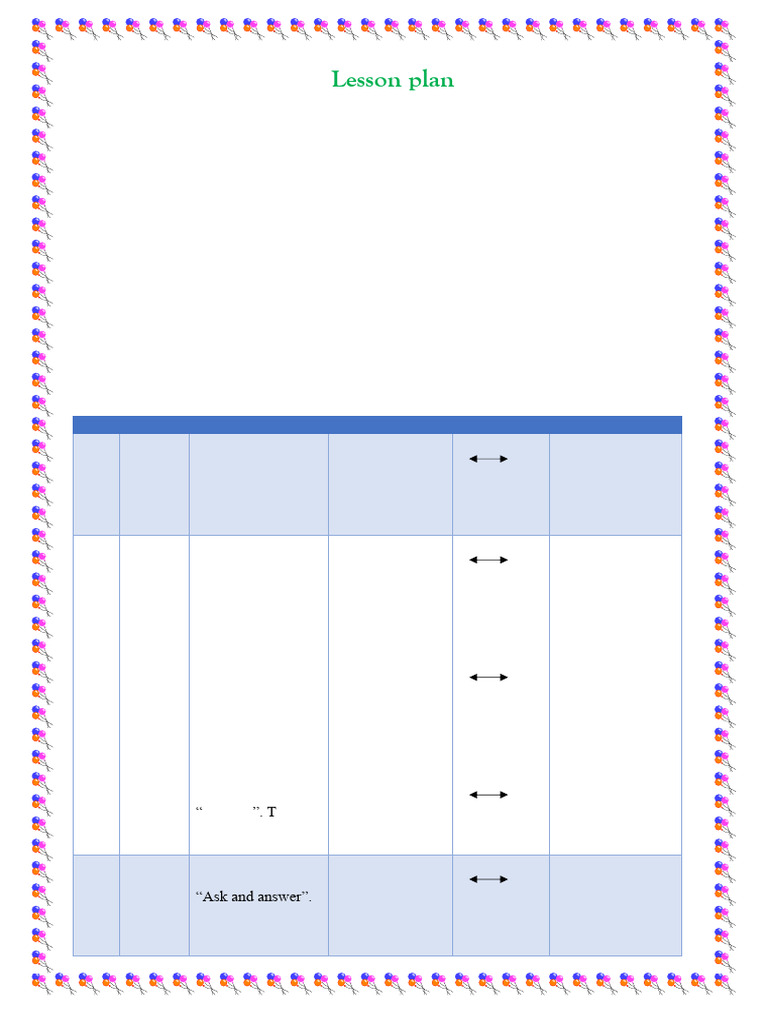 lesson plan 3 | PDF | Learning | Human Communication