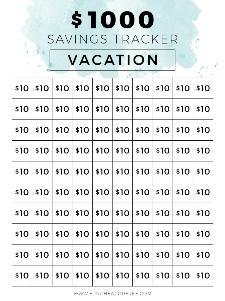 Savings Tracker | PDF
