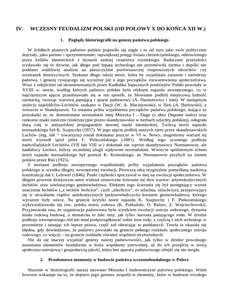 Historia Polski Do 1505 | PDF