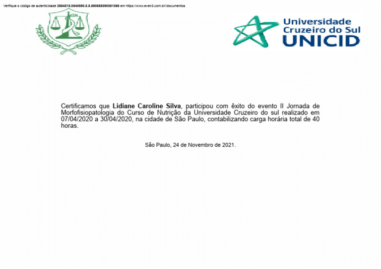 Certificado unicid 1 | PDF