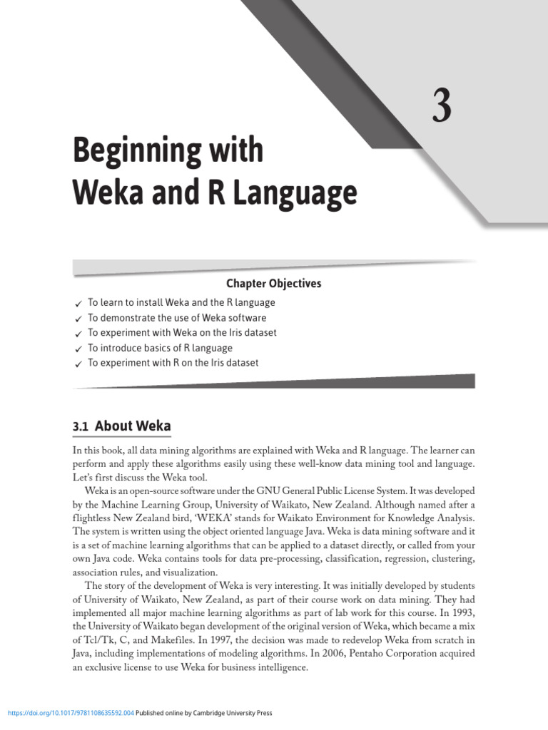 Beginning With Weka and R Language | PDF | Data Type | Comma Separated ...