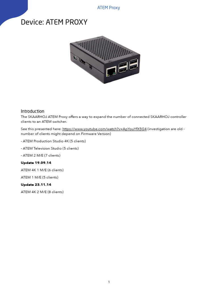 ATEM_Proxy | PDF | Computing | System Software