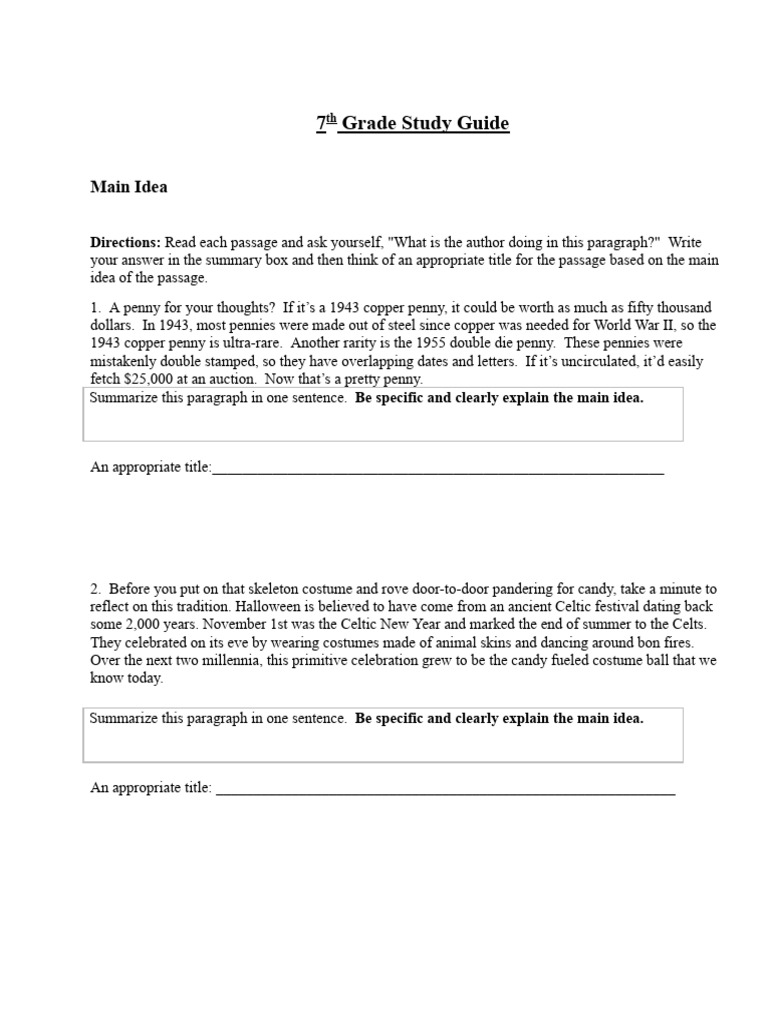 (No Answers) 7th Grade Study Guide - 2023.docx-2 | PDF | Introduced Species | Biological Pest ...