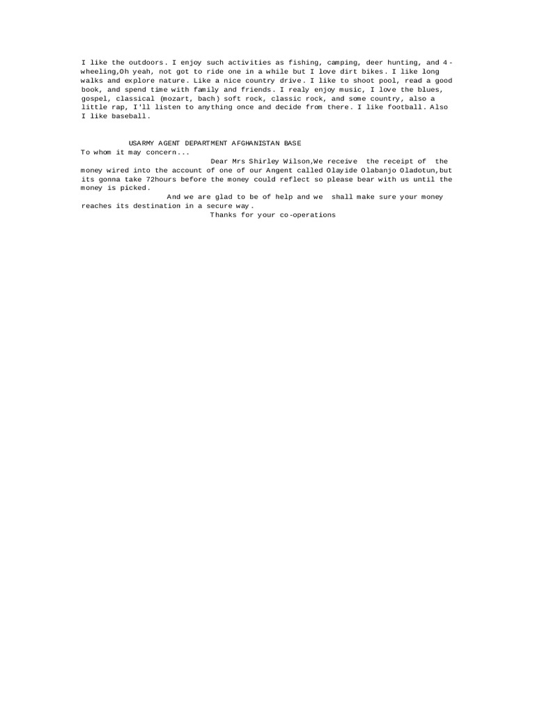 Agent Format | PDF