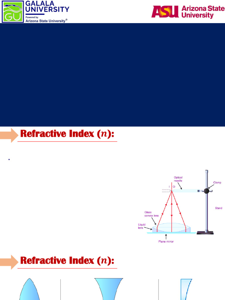 PHY212 - Lab9 - Refractive Index | PDF | Refractive Index | Waves