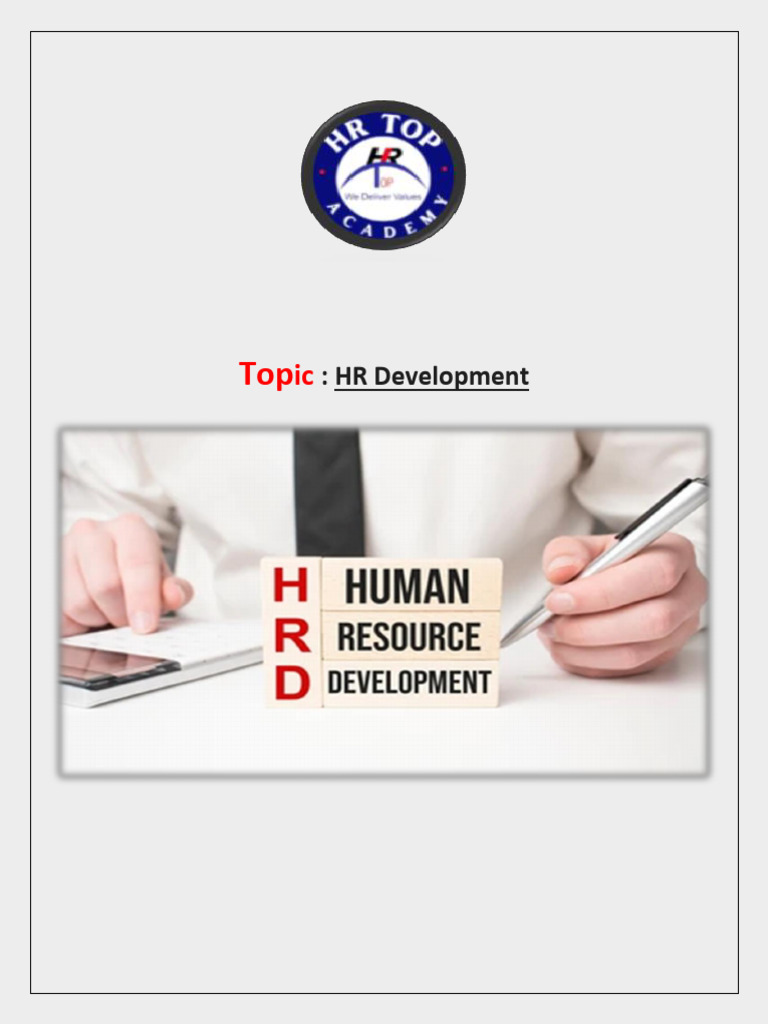 HR Development | PDF