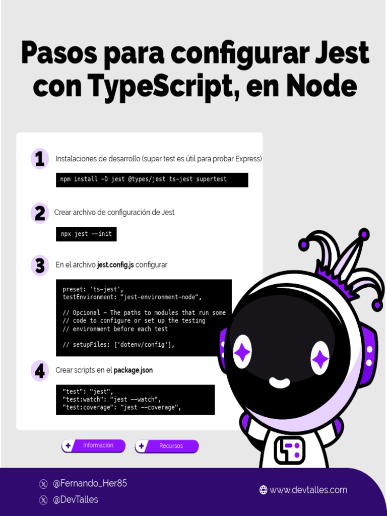 Configurar Jest con TypeScript en Node | PDF