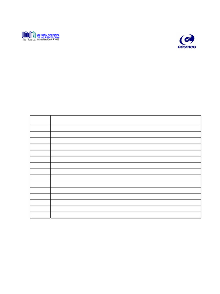 Certificación Equipos Protección CESMEC | PDF