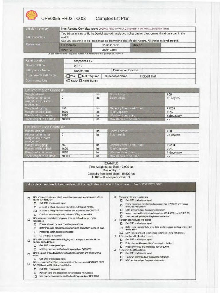 F20 Lift Plan New | PDF