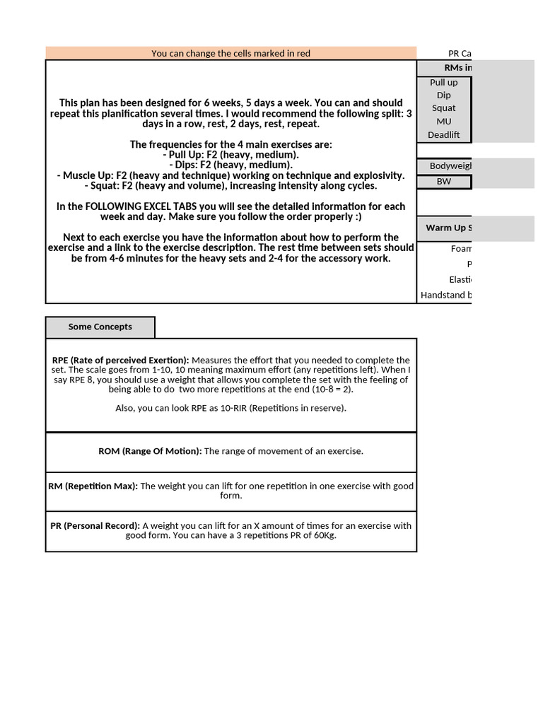 Pere Coll - Advanced Workout Program | PDF | Strength Training | Physical Fitness