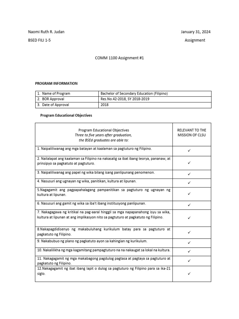 COMM 1100 Assignment1 | PDF | Behavior Modification | Intelligence