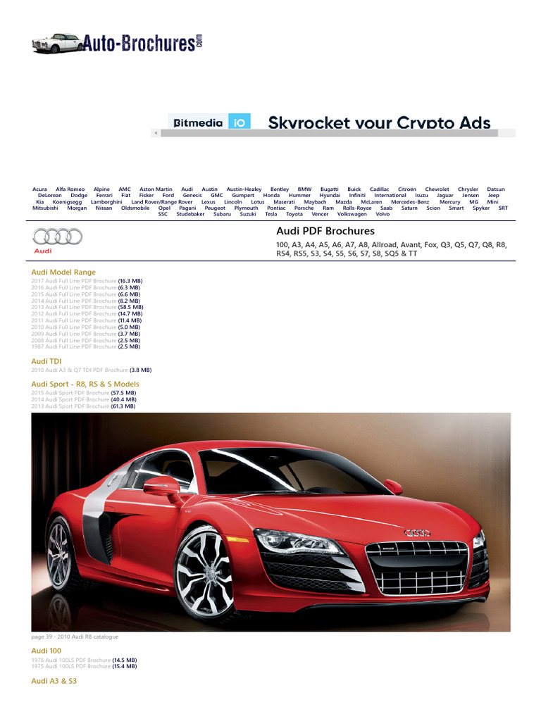 Audi PDF Brochures | PDF | Audi | Volkswagen