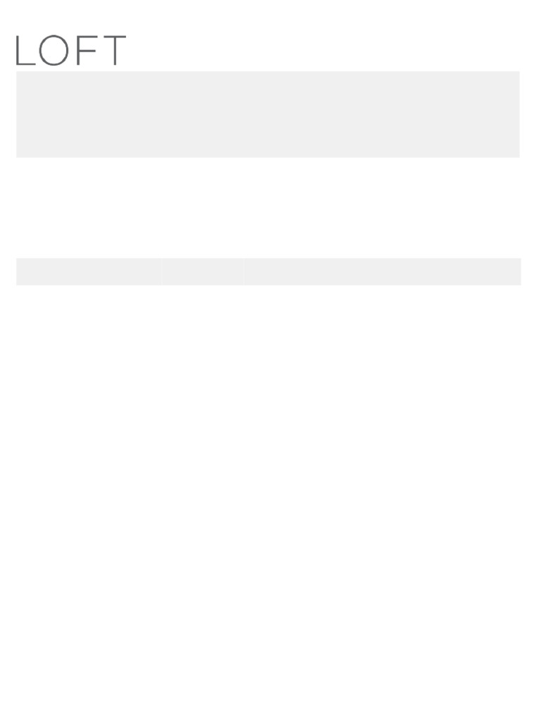 Loft Store Return Label | PDF