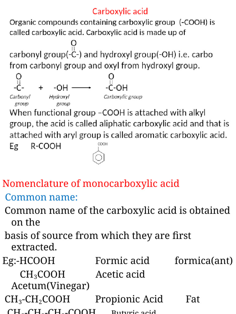 Carboxylic Acid | PDF