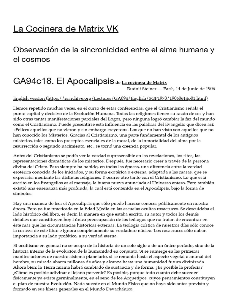 Ga94c18 El Apocalipsis Pdf Alma Verdad