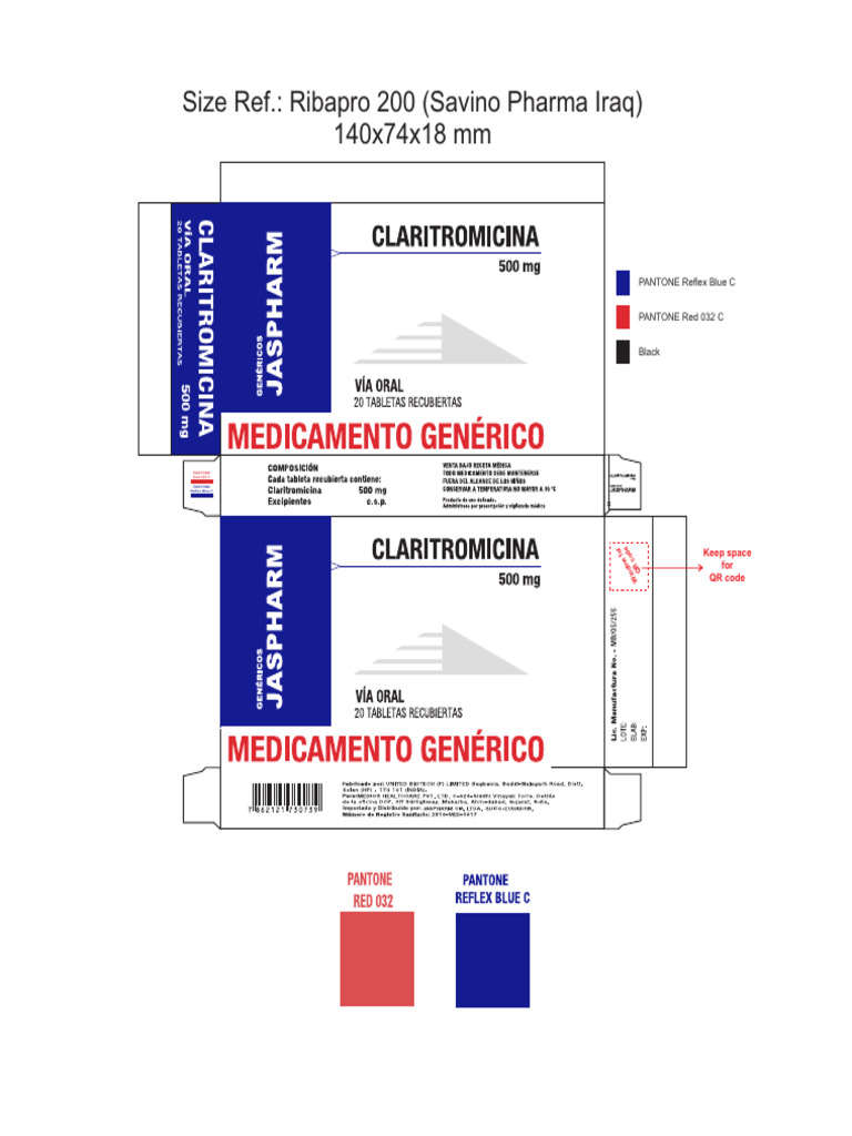 Clarithromycin Tablet 500mg - Approved 13.01.2020 Ecuador | PDF