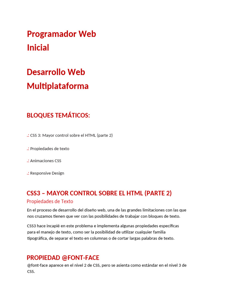 Desarrollo Web Con CSS3 (Parte 2) Teoría - 2023 | PDF | Adobe Flash ...