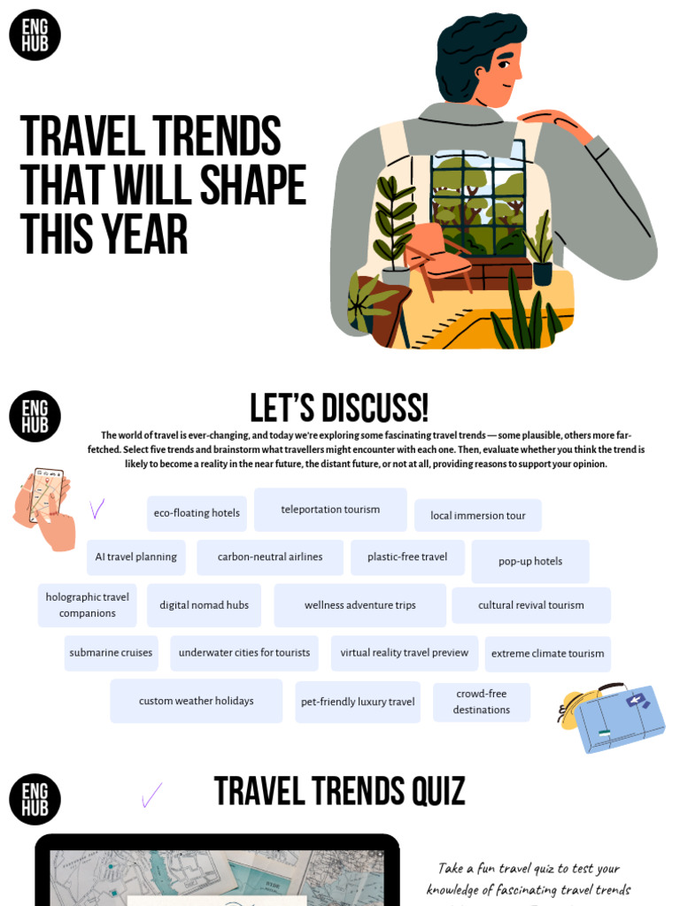 B2-C1 Travel Trends That Will Shape This Year SV | PDF | Tourism ...