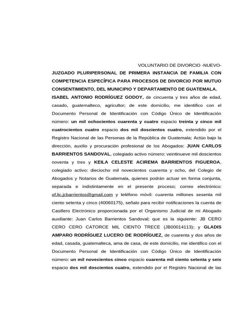 Divorcio Express en Guatemala | PDF | Divorcio | Pensión alimenticia