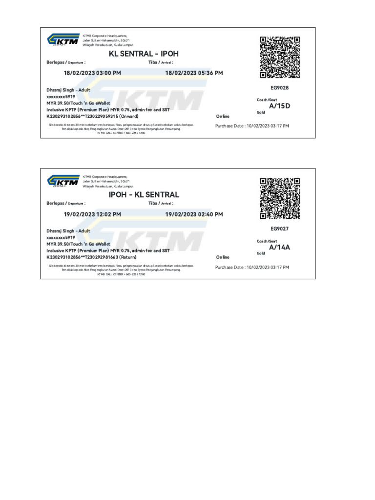 ETS_Intercity - Ticket | PDF