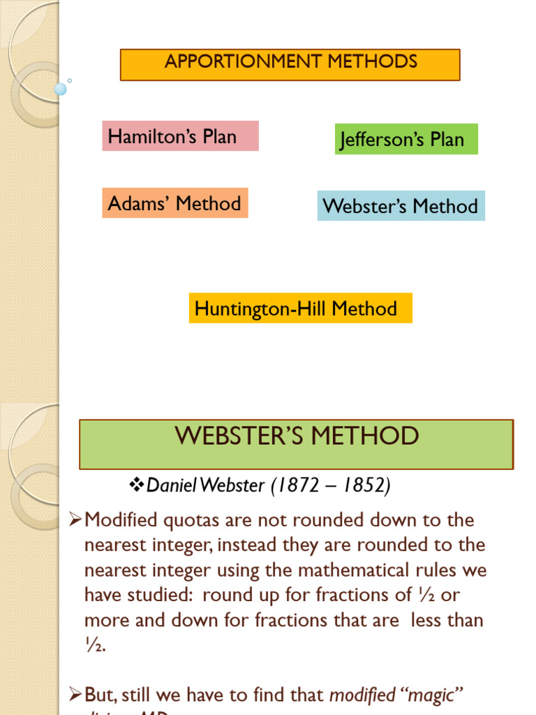 Apportionment_Webster-and-Adams-Methods | PDF | Arithmetic ...