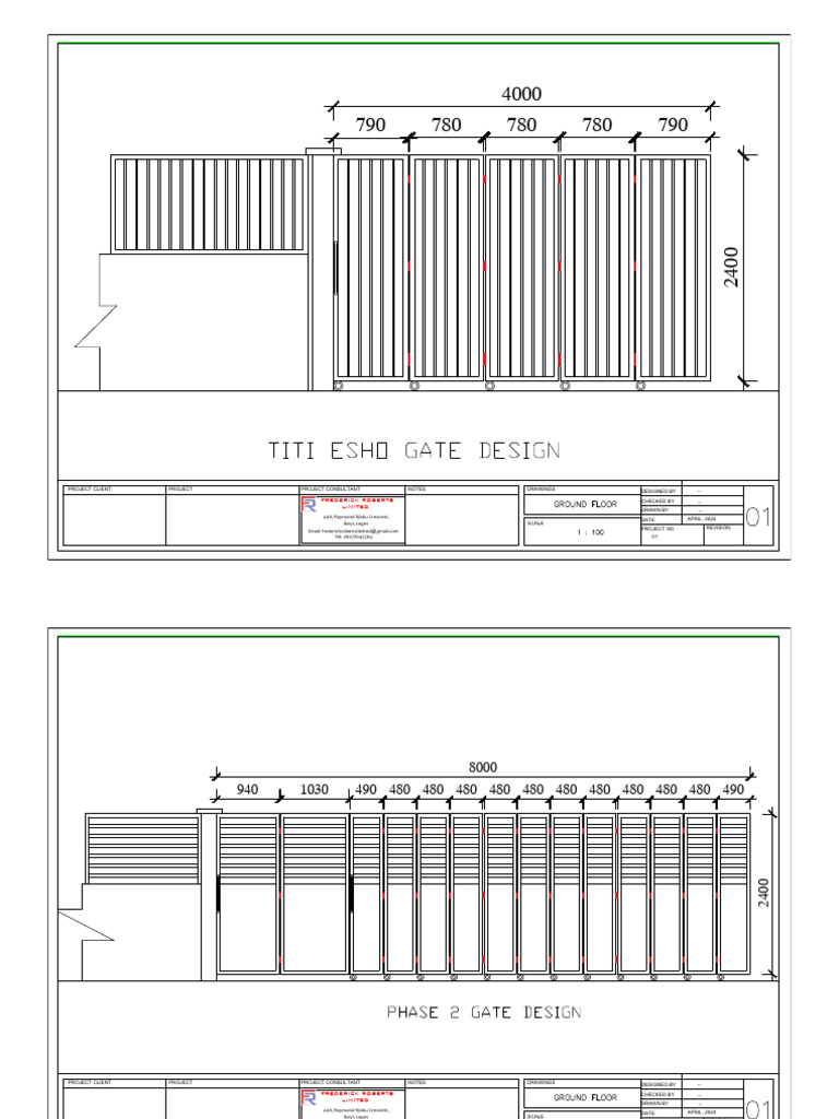 Fence, Gate and Burglary Proof Design | PDF