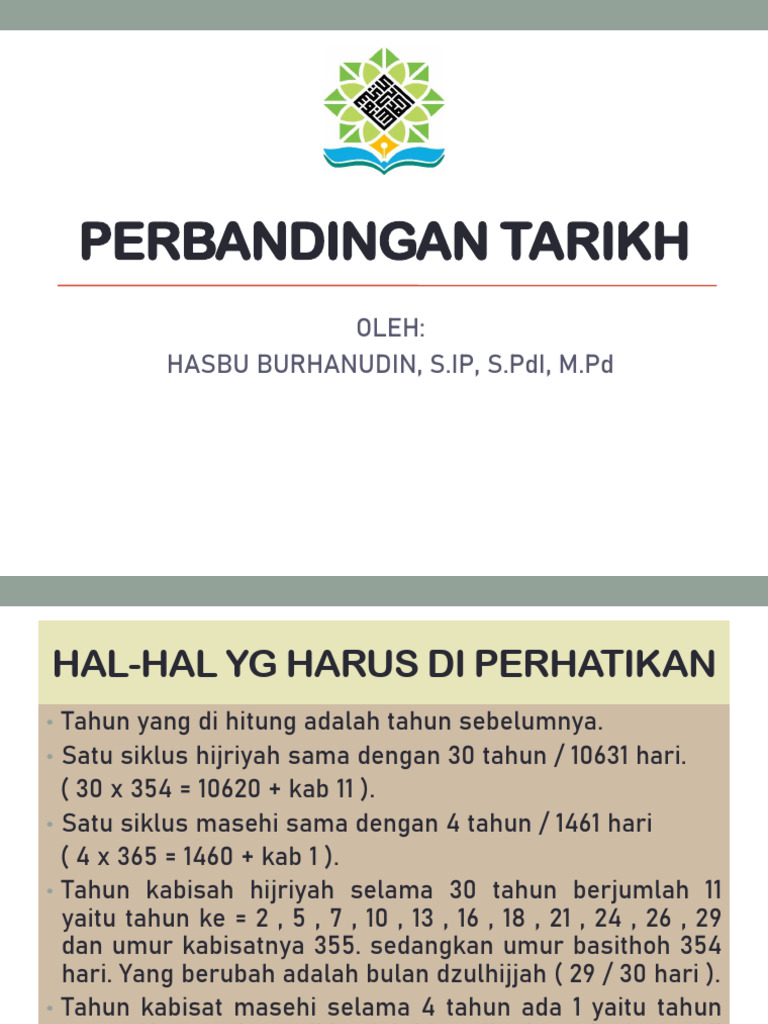 Perbandingan Tarikh | PDF