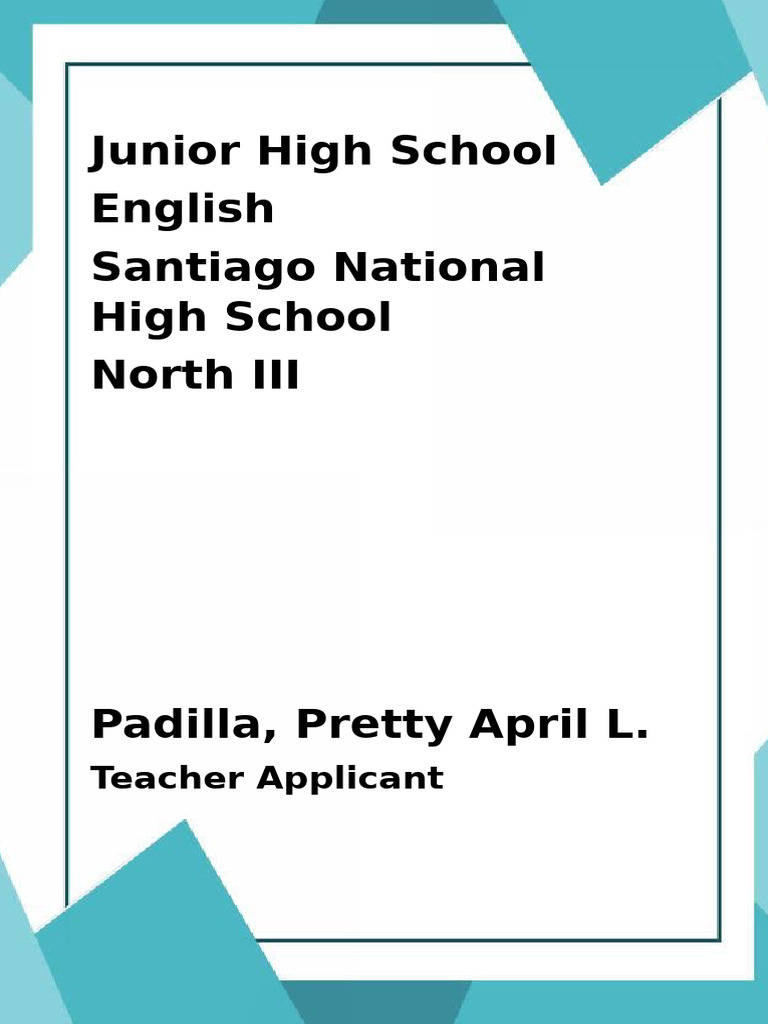 Cover Page in Pertinent of Papers | PDF