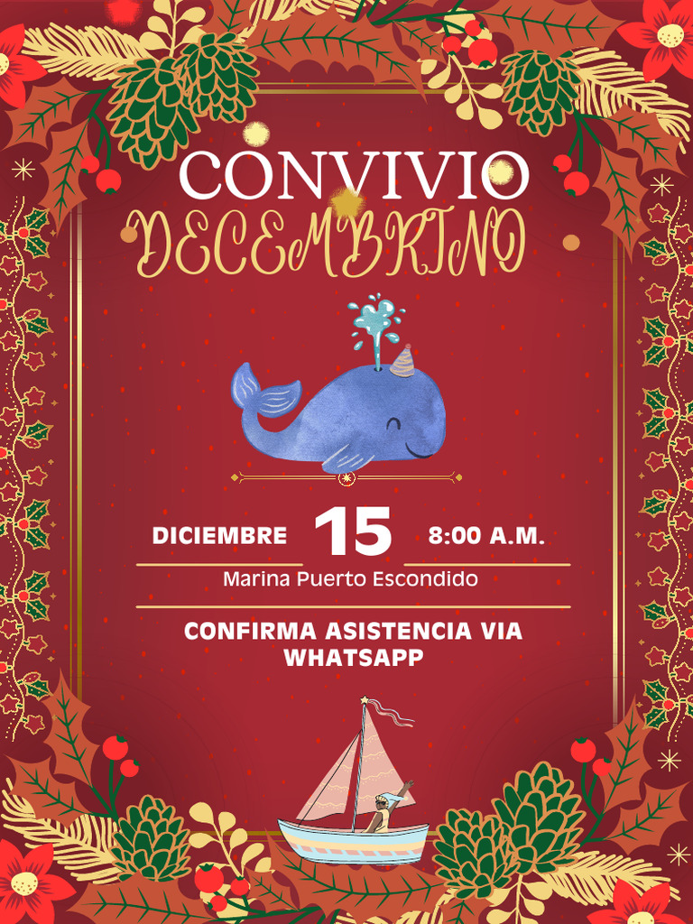Invitacion Al Convivio Decembrino de La Escuela de Vela Marina Puerto ...