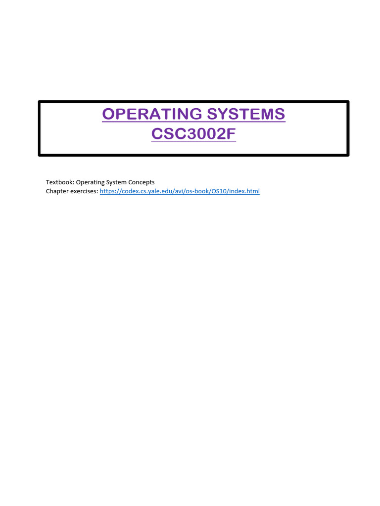 Operating Systems 1 | PDF | Computer Data Storage | Process (Computing)