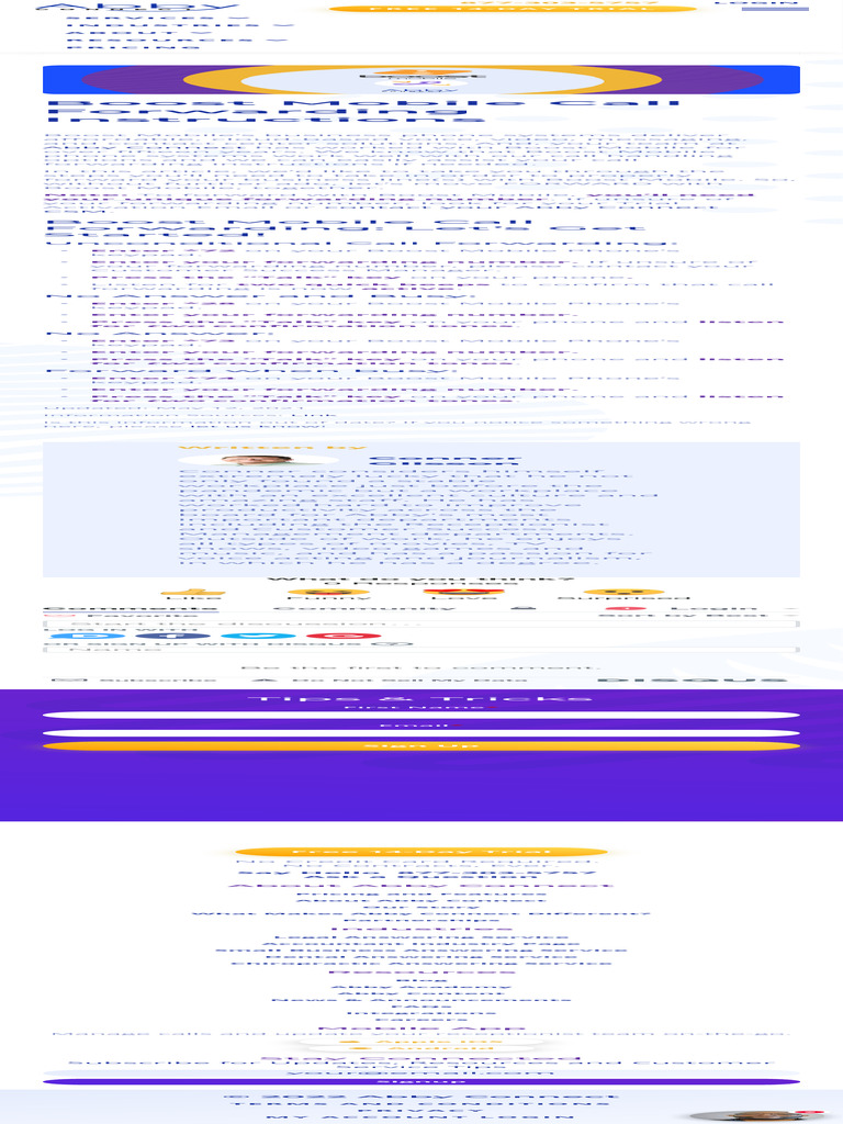 Boost Mobile Call Forwarding Instructions - Abby | PDF