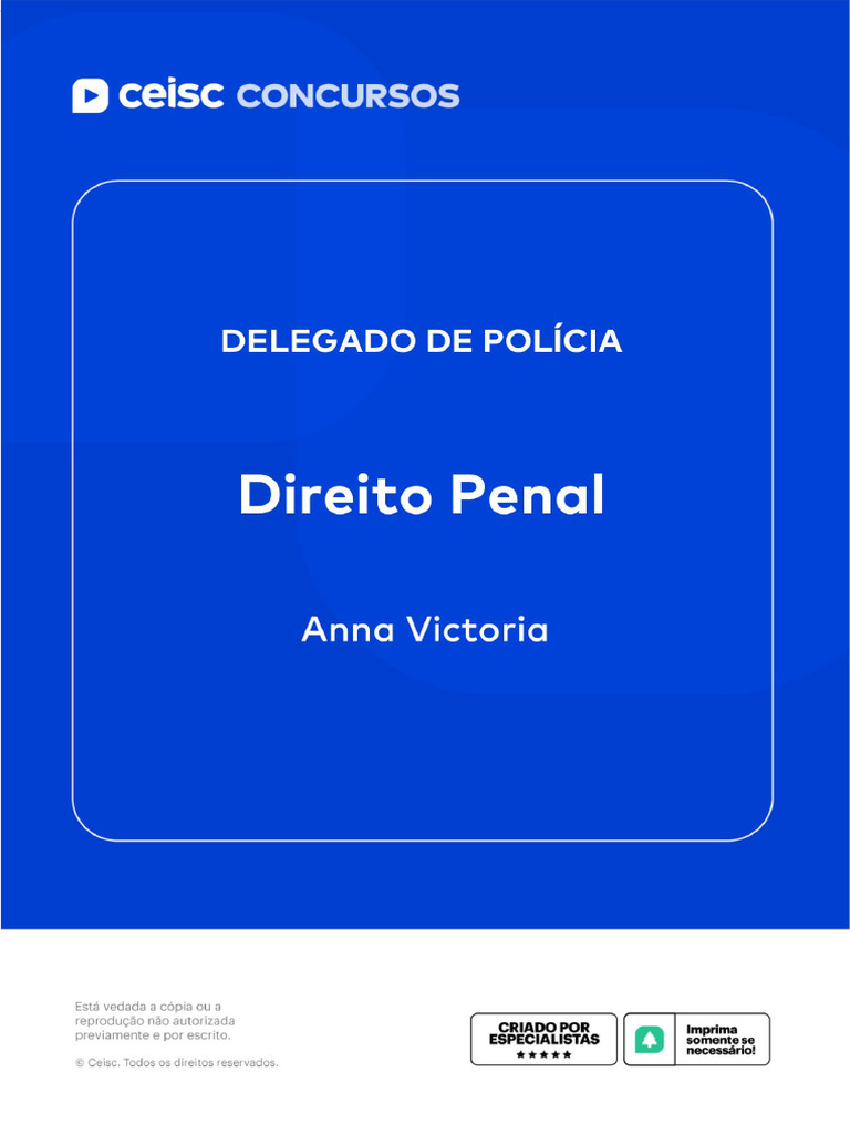 Aula 01 - Direito Penal - Parte Geral Ana Victoria - Split - 1 | PDF