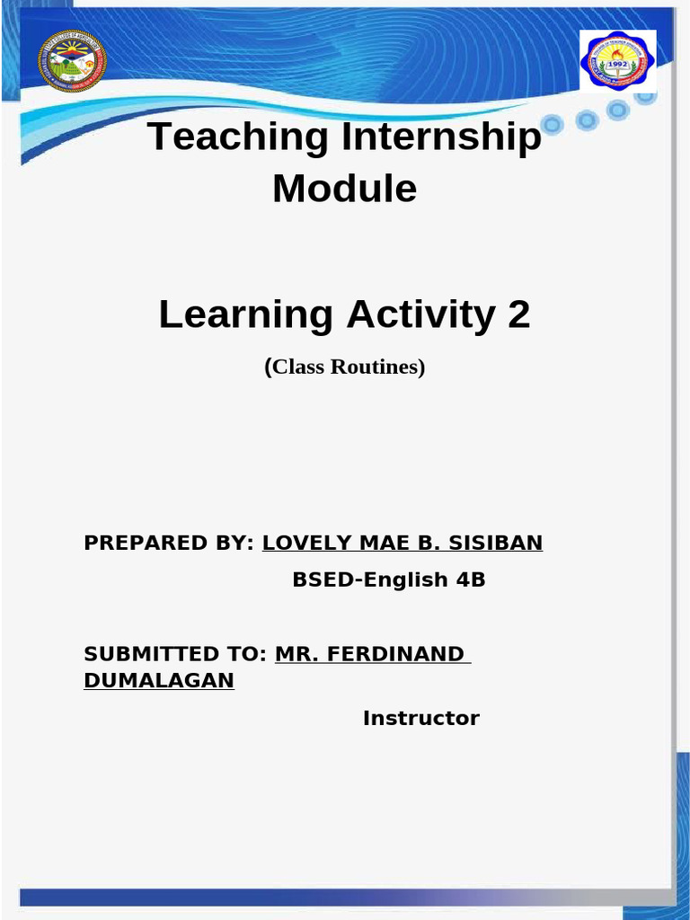 Episode-2_Teaching-Internship-Module (1) | PDF | Teachers | Learning Episode-2_Teaching-Internship-Module (1) | PDF | Teachers | Learning