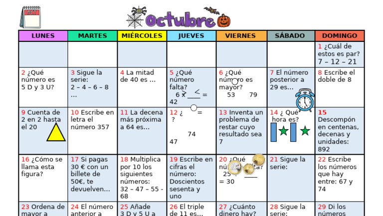 Ejercicios de Matemáticas para Niños | PDF