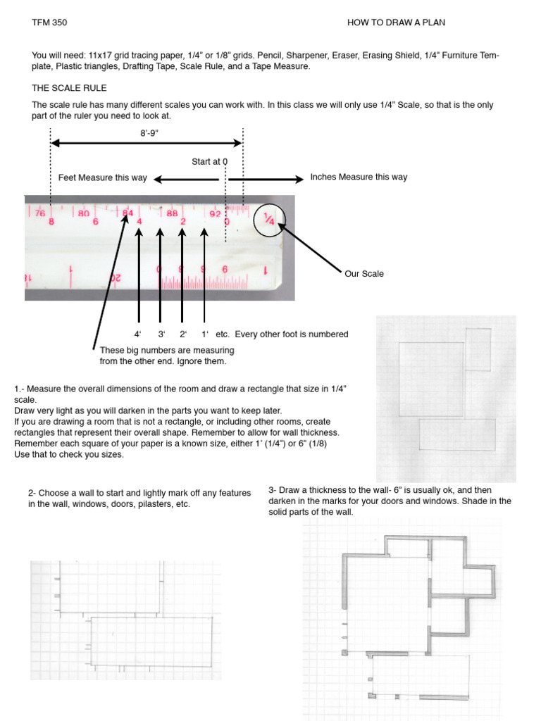 How to Draw a Floor Plan Guide | PDF