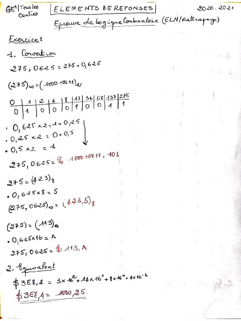 Corrigé _ELN_SR_2021 | PDF