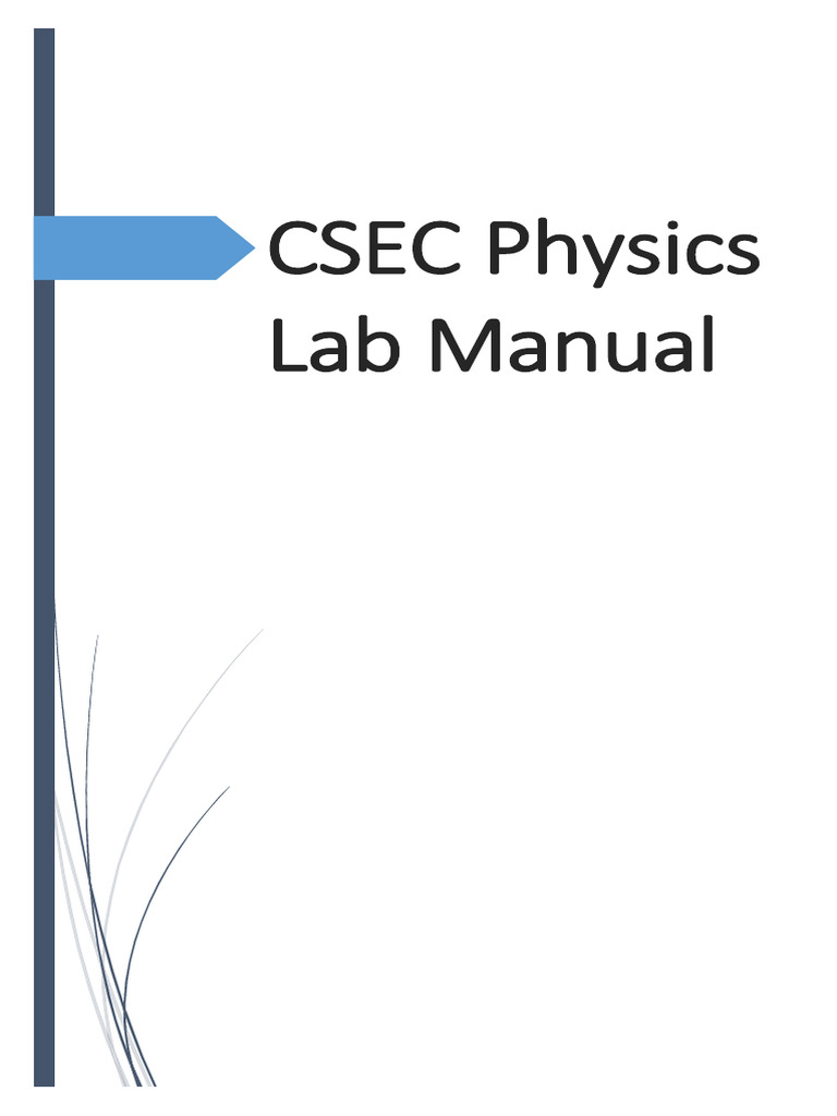 CSEC Physics Lab Manual - 2021 - 2022 | PDF | Temperature | Series And Parallel Circuits