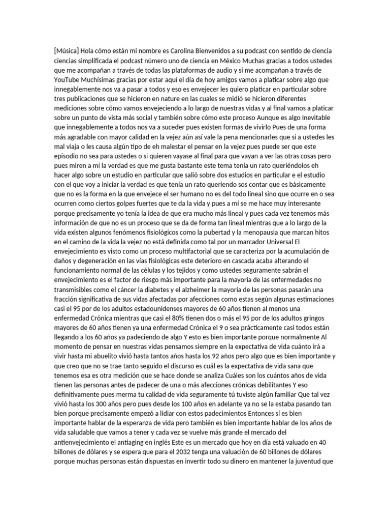 Sobre La Vejes Que Nadie Te Dice | PDF | Inflamación | Envejecimiento