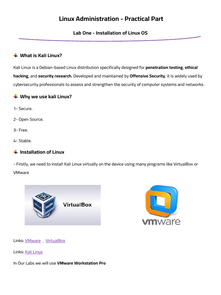 Linux Administration Lab One | PDF