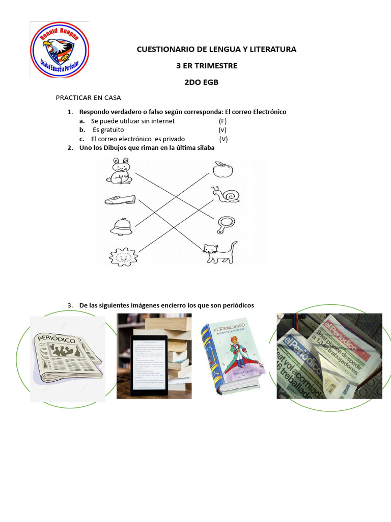 Cuestionario Lyl 3T | PDF