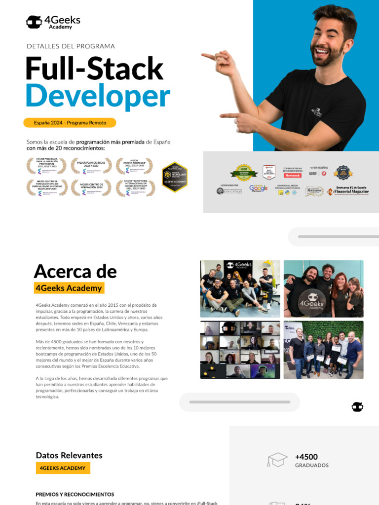 Syllabus Full Stack 2024 España | PDF | Script Java | Programa de computadora