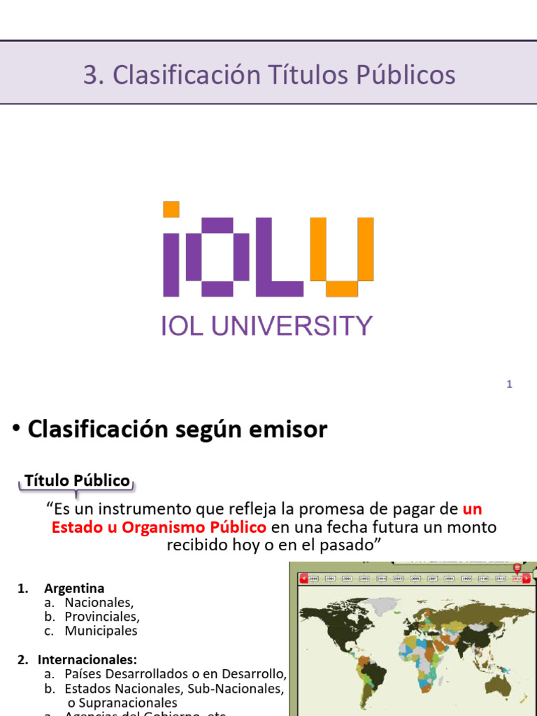 Clasificación Títulos Públicos | PDF