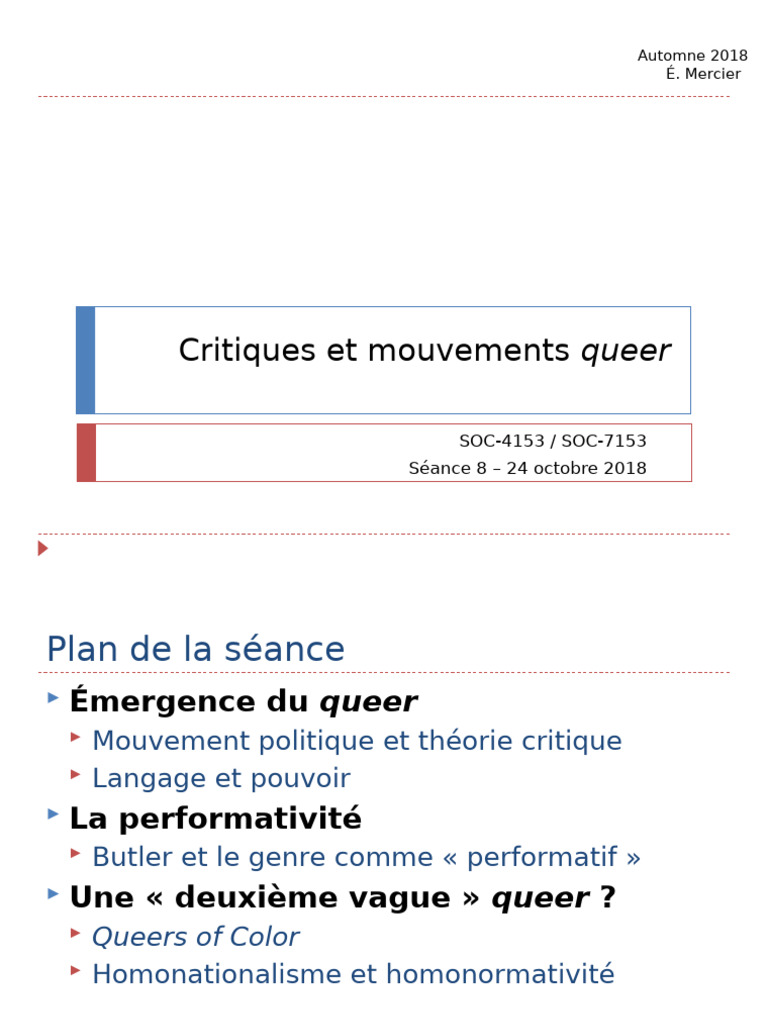 Séance 8 ENA | PDF | Sexe | Études des genres