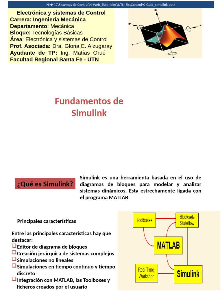 Guia Simulink | PDF | Sistema de control | Matlab