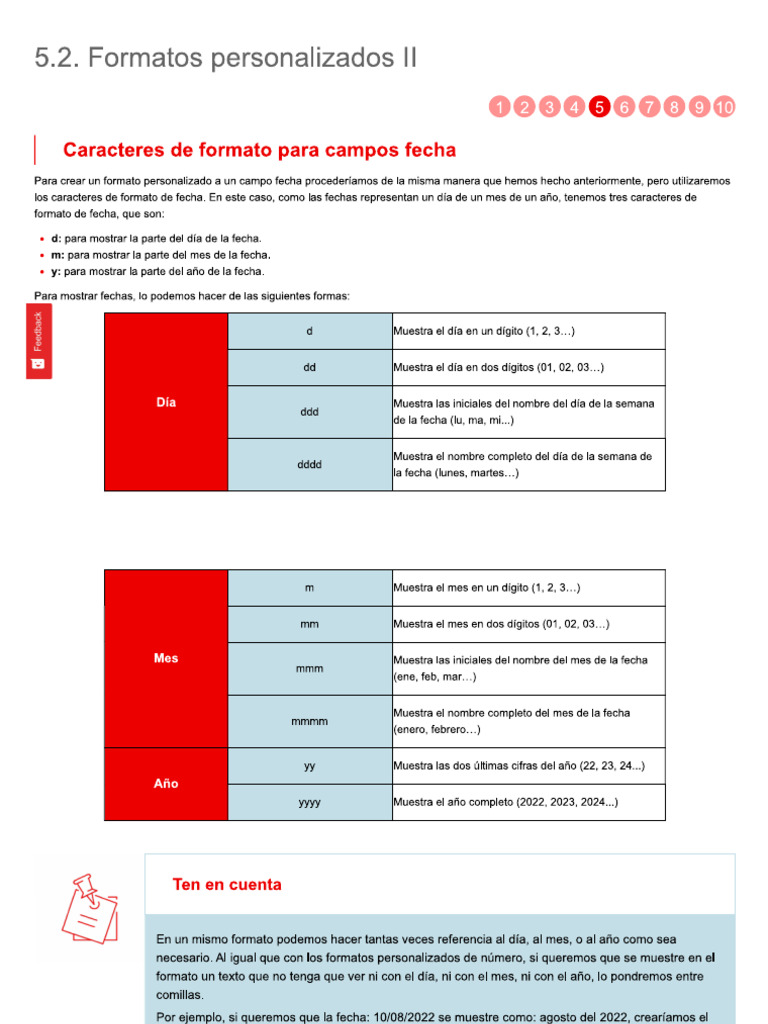 5.2. Formatos Personalizados II | PDF