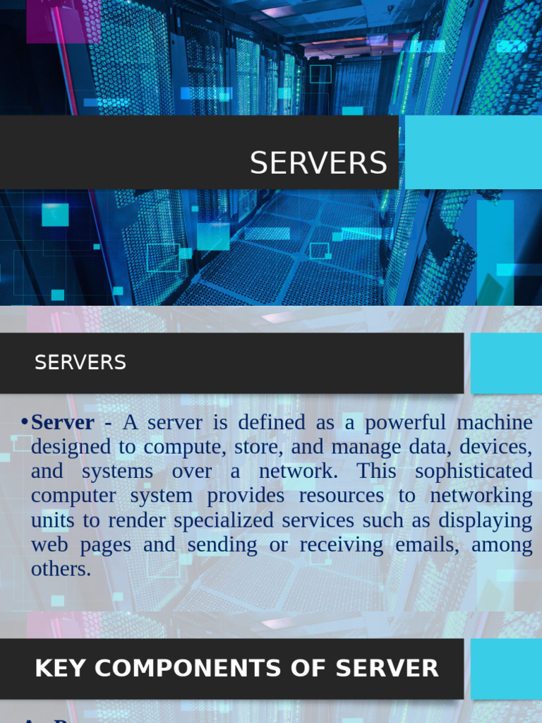 Servers | PDF | Server (Computing) | Client–Server Model