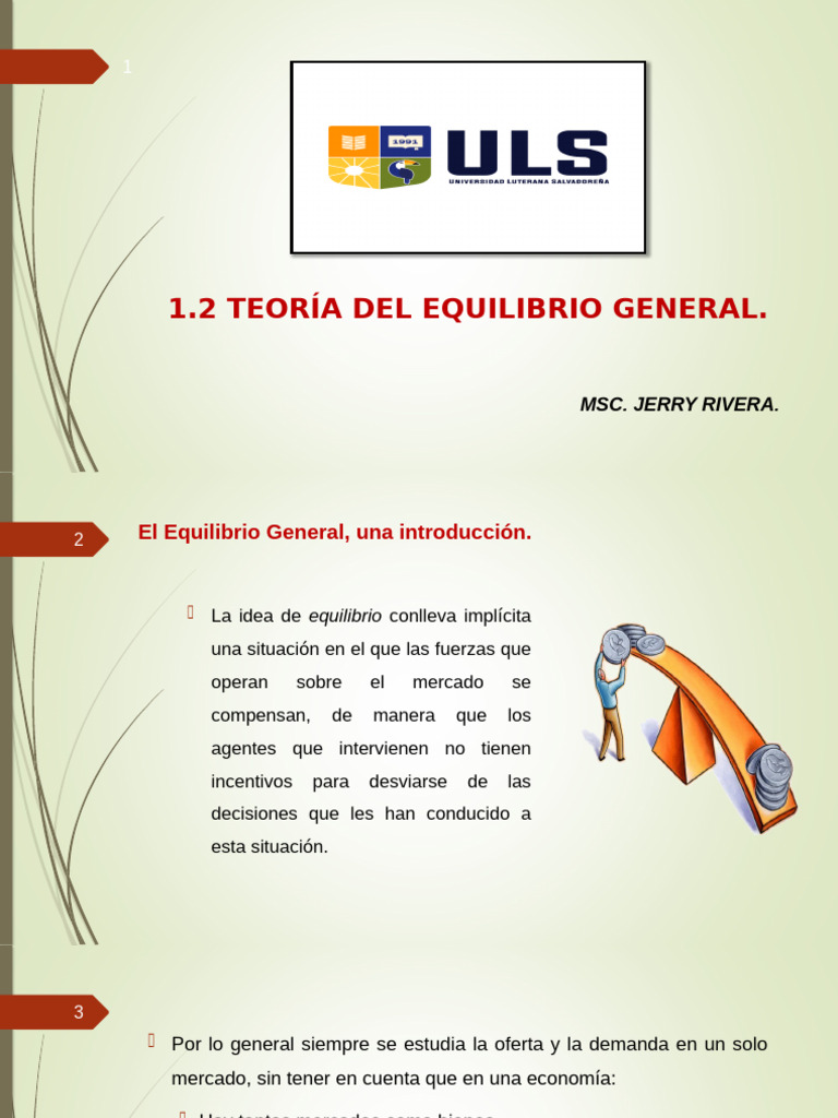 Introducción al Equilibrio General | PDF | Teoría del equilibrio ...