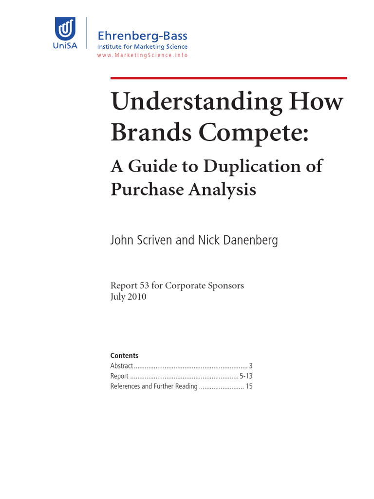 53.understanding How Brands Compete or A Guide To Duplication of ...